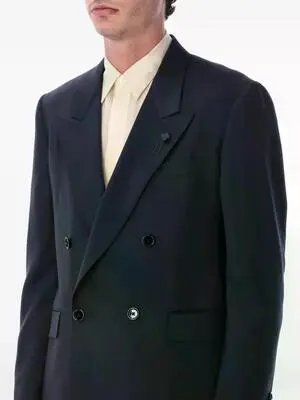LARDINI Double-breasted Four-button Blazer