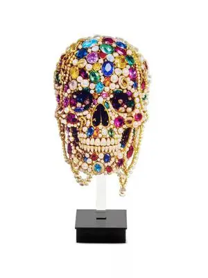 LINEE RECANATI Skull Embellished Centrepiece - Gold
