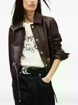 Ba&sh Manita Drawstring Jacket - Red