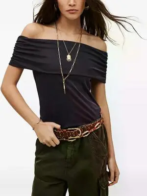 Ba&sh Bene Off-shoulder Top - Blue