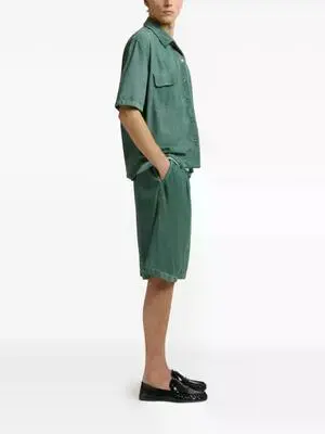 Marni Tie-dye Ribbed Polo Shirt