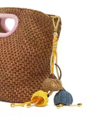 Marni Flower-pendant Woven Keyring