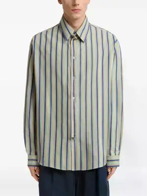 Marni D-ring Striped Shirt - Blue