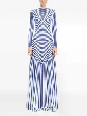 JEAN PAUL GAULTIER Target Maxi Dress - Blue