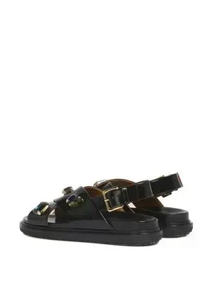 Marni Crystal-embellished Fussbett Sandals