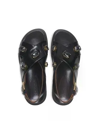 Marni Crystal-embellished Fussbett Sandals