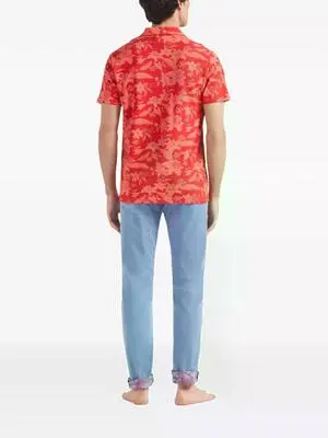 Vilebrequin Flower-print Polo Shirt - Red