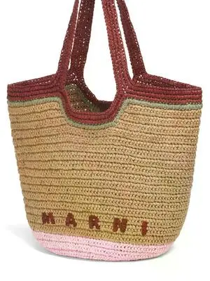 Marni Woven Tote Bag - Neutrals