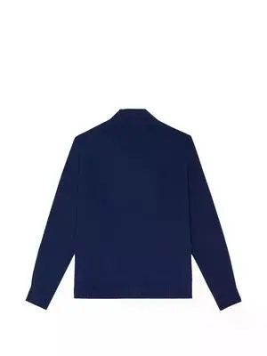 Vilebrequin Logo-jacquard Zip-up Cardigan - Blue