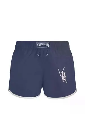 Vilebrequin Drawstring Turtle-embroidery Swim Shorts