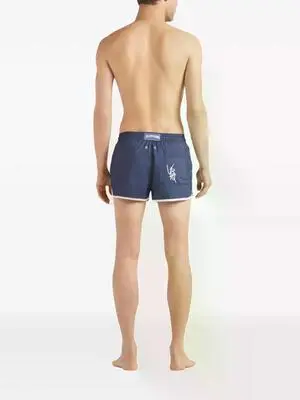 Vilebrequin Drawstring Turtle-embroidery Swim Shorts