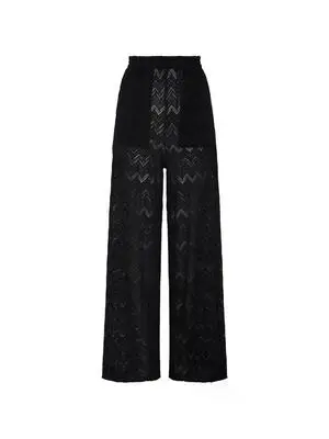 Vilebrequin Chevron-knit Wide-leg Trousers
