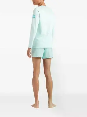 Vilebrequin Long-sleeved Turtle T-shirt - Blue