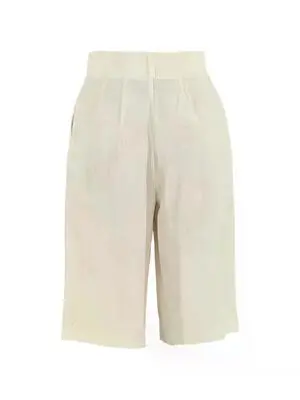 TWINSET Pleated Shorts - Neutrals