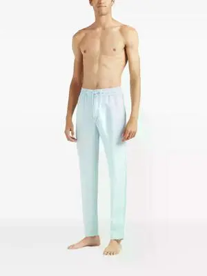 Vilebrequin Linen Drawstring Trousers - Blue
