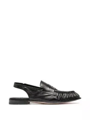 Officine Creative Solitude 102 Ruched Leather Loafers