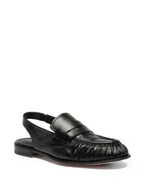 Officine Creative Solitude 102 Ruched Leather Loafers