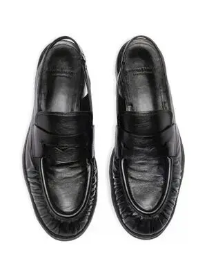 Officine Creative Solitude 102 Ruched Leather Loafers