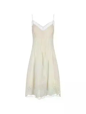Ermanno Scervino Lace-detail A-line Midi Dress
