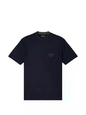 Emporio Armani Logo-detail T-shirt - Blue