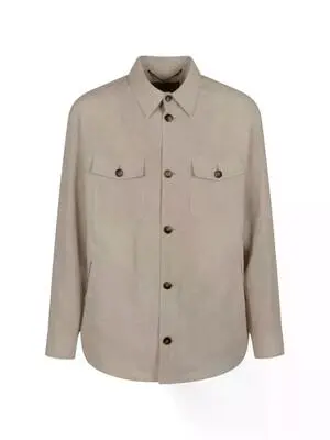 Canali Buttoned Flap-pocket Jacket - Neutrals