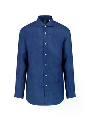 FINAMORE 1925 Gaeta Buttoned Shirt - Blue