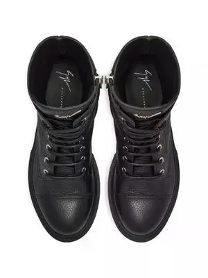 GIUSEPPE ZANOTTI Evin Laced Boots With Logo Detail