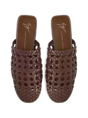 GIUSEPPE ZANOTTI Hand-woven Cage Slippers