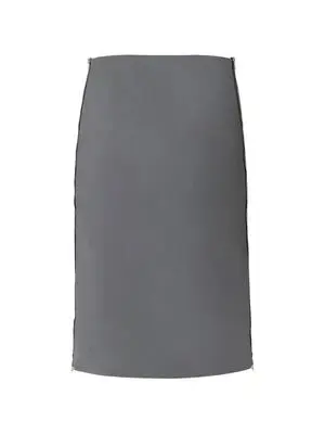Fendi Studded Zip Skirt - Grey