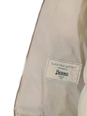 Herno Zip Quilted Coat - Neutrals