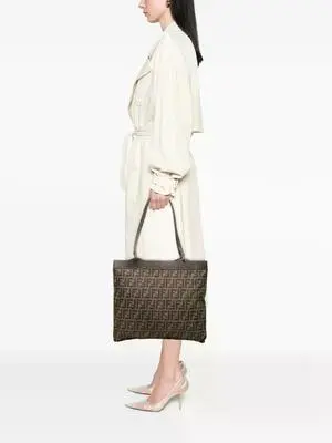 Fendi 20th Century Zucca Canvas Tote Bag - Brown