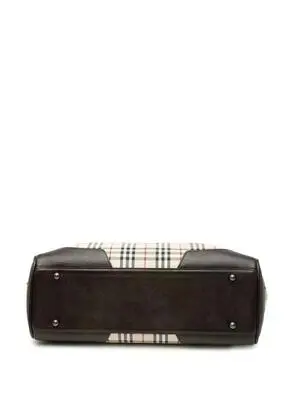 Burberry House Check Canvas Tote Bag - Brown