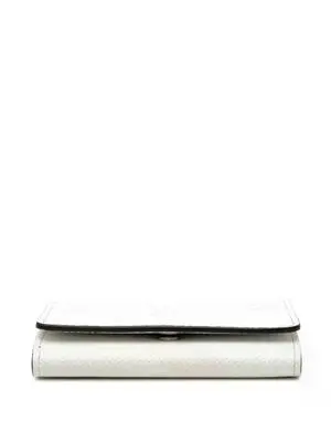LOUIS VUITTON 2021-2025 Monogram Enveloppe Carte De Visite Card Holder - White