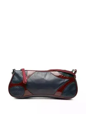 Prada Patent Trimmed Vitello Drive Crossbody Bag