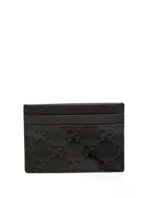 Gucci 2000-2015 Guccissima Card Holder - Black