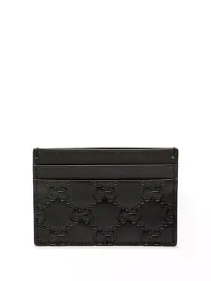 Gucci 2000-2015 Guccissima Card Holder - Black