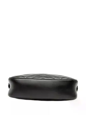 Gucci Small Gg Marmont Matelassé Leather Crossbody Bag - Black