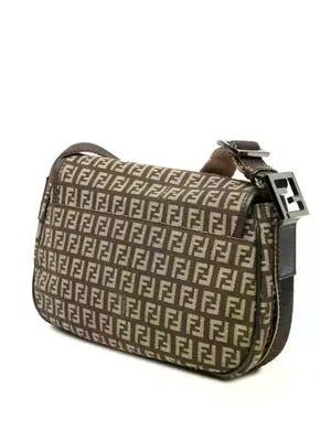 Fendi 2000-2010 Zucchino Canvas Crossbody Bag