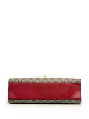 Gucci Gg Supreme Padlock Shoulder Bag - Brown