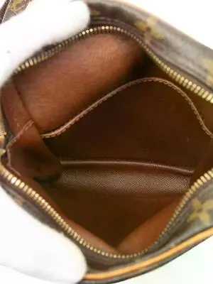 LOUIS VUITTON 2002 Monogram Danube Crossbody Bag - Brown