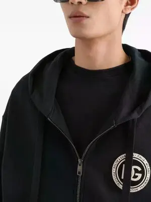 Dolce & Gabbana Zip-up Long-sleeve Hoodie - Blue