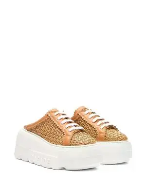 Casadei Nexus Woven Platform Sneakers