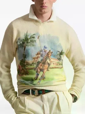 Polo Ralph Lauren Printed Crew Neck Sweater