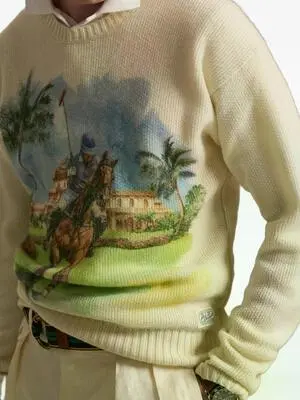 Polo Ralph Lauren Printed Crew Neck Sweater
