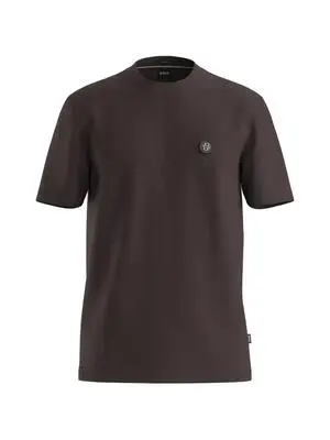 BOSS Mercerised-cotton T-shirt With Double B Monogram