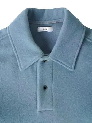 RIER Wool Polo Shirt - Blue