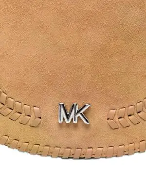 Michael Kors Josie Logo Suede Crossbody Bag - Neutrals