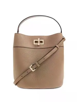 Furla Amelia Twist-lock Bucket Bag - Neutrals