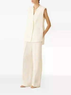 Fabiana Filippi Elasticated Wide Leg Trousers - Neutrals