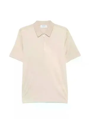 GRAN SASSO Zip Polo Shirt - Neutrals